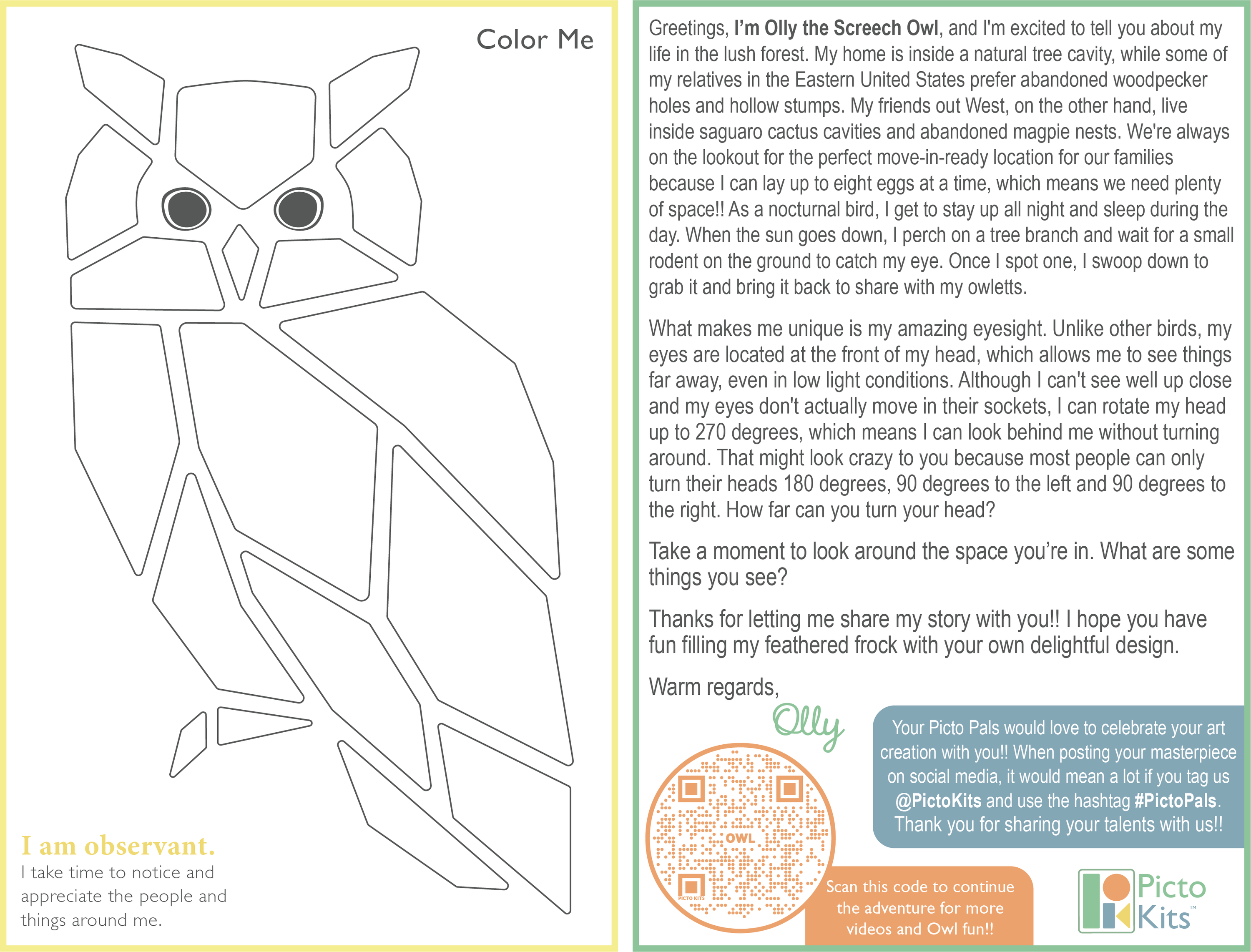 Owl – Picto Kits